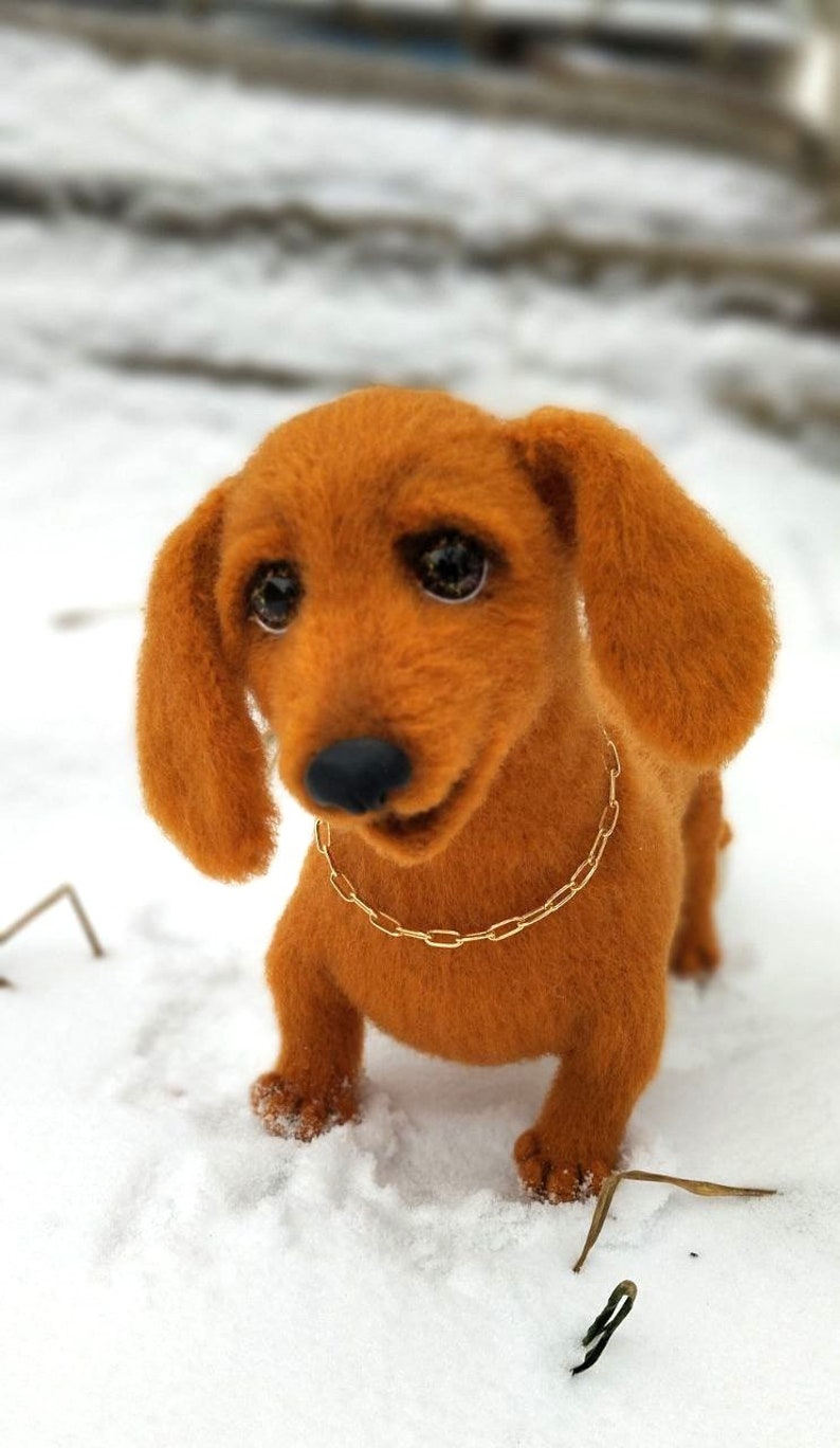 Soft Toy Handmade Replica Dog Toy Artist Dog Handmade Dog Knitted Toy ...