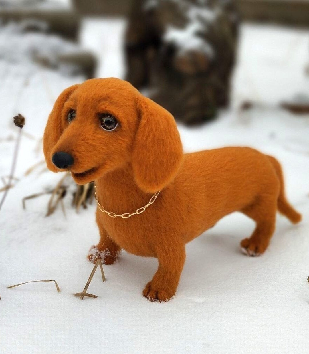 Soft Toy Handmade Replica Dog Toy Artist Dog Handmade Dog Knitted Toy ...