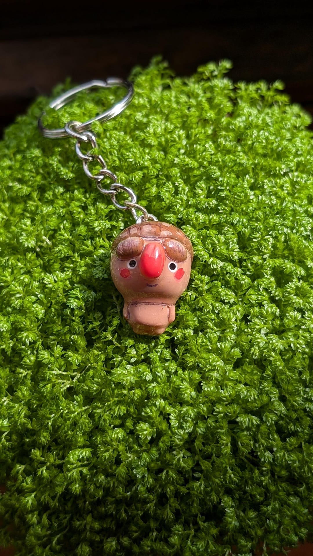 Acorn Man Forest Friend - Handmade Polymer Clay Keychain - Etsy