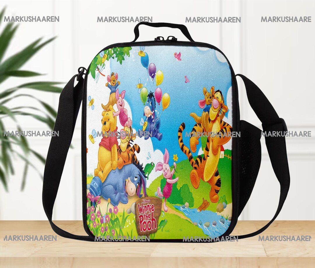 Personalized Winnie the Pooh 3D All Over Print Lunch Box, Pooh Lunch ...