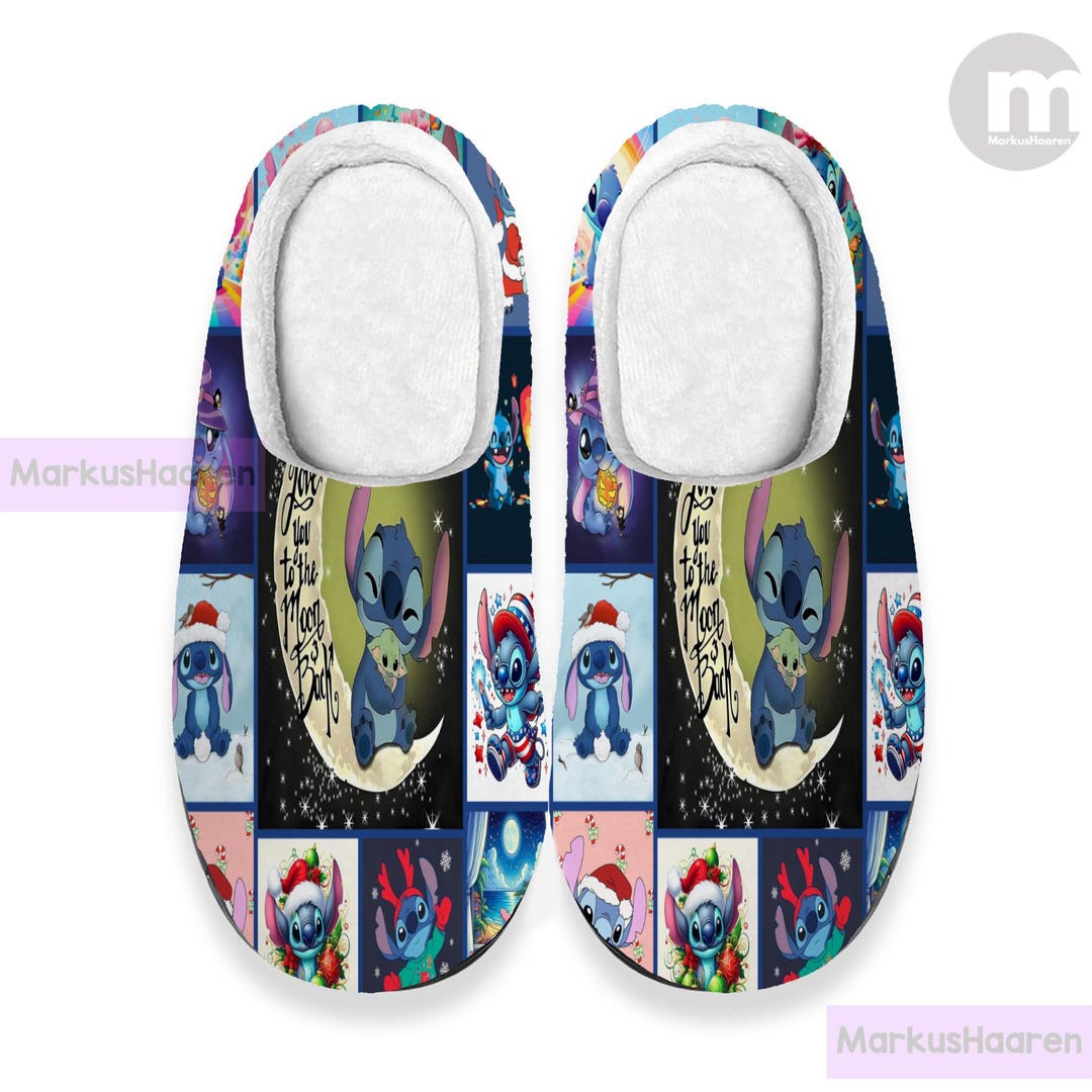Personalized Lilo and Stitch Christmas 3D All Over Print Slipper ...