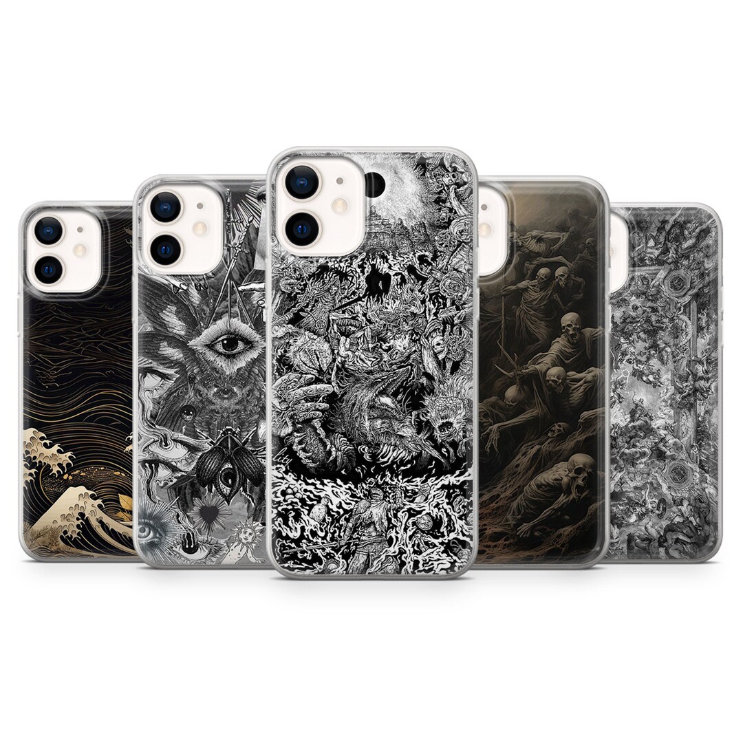 Esoteric Phone Case Dark Design Cover for iPhone 15, 14, 13, 12, 11, Xr ...