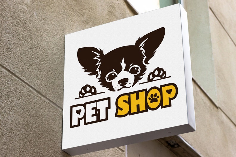 Pet Shop Logo / Editable Dog Logo / Pet Grooming Logo Design ...