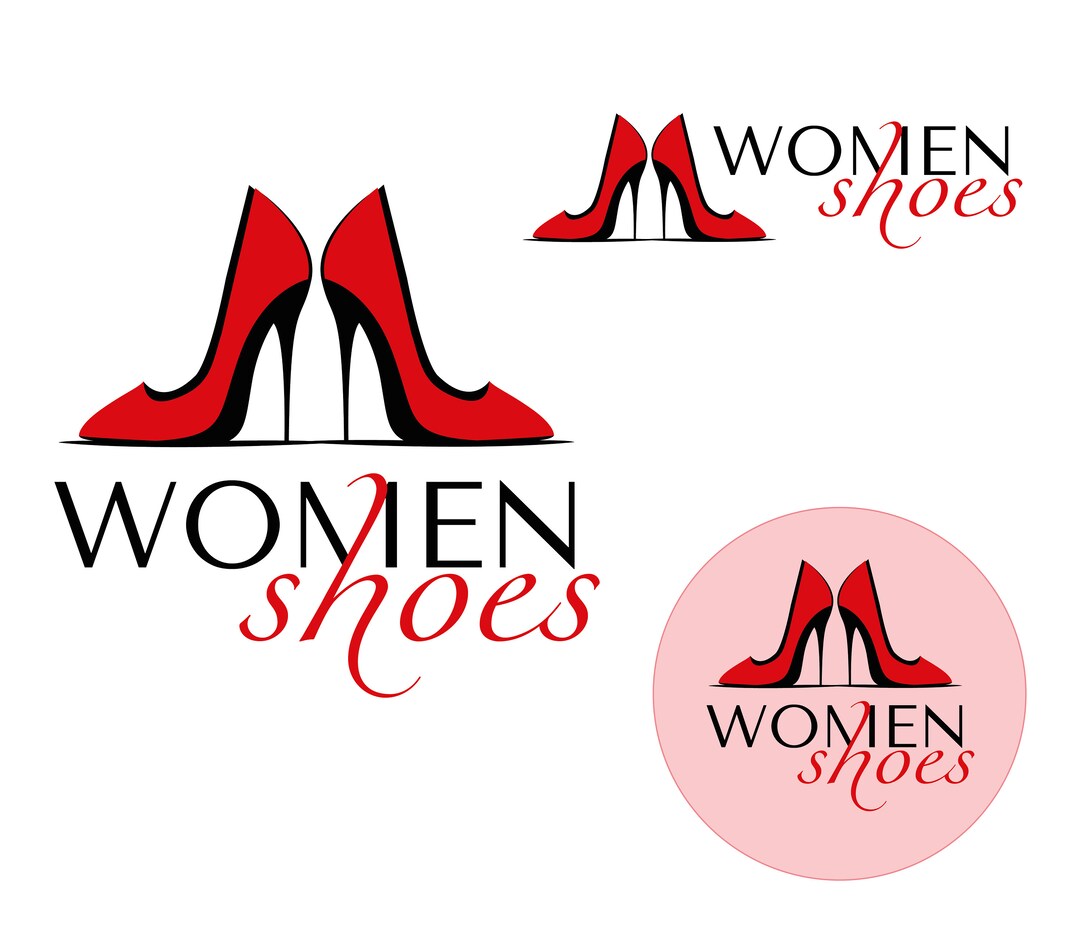 Shoe Logo, High Heels Logo, Shoe Store Logo, Chic Logo, Elegant Shoes ...