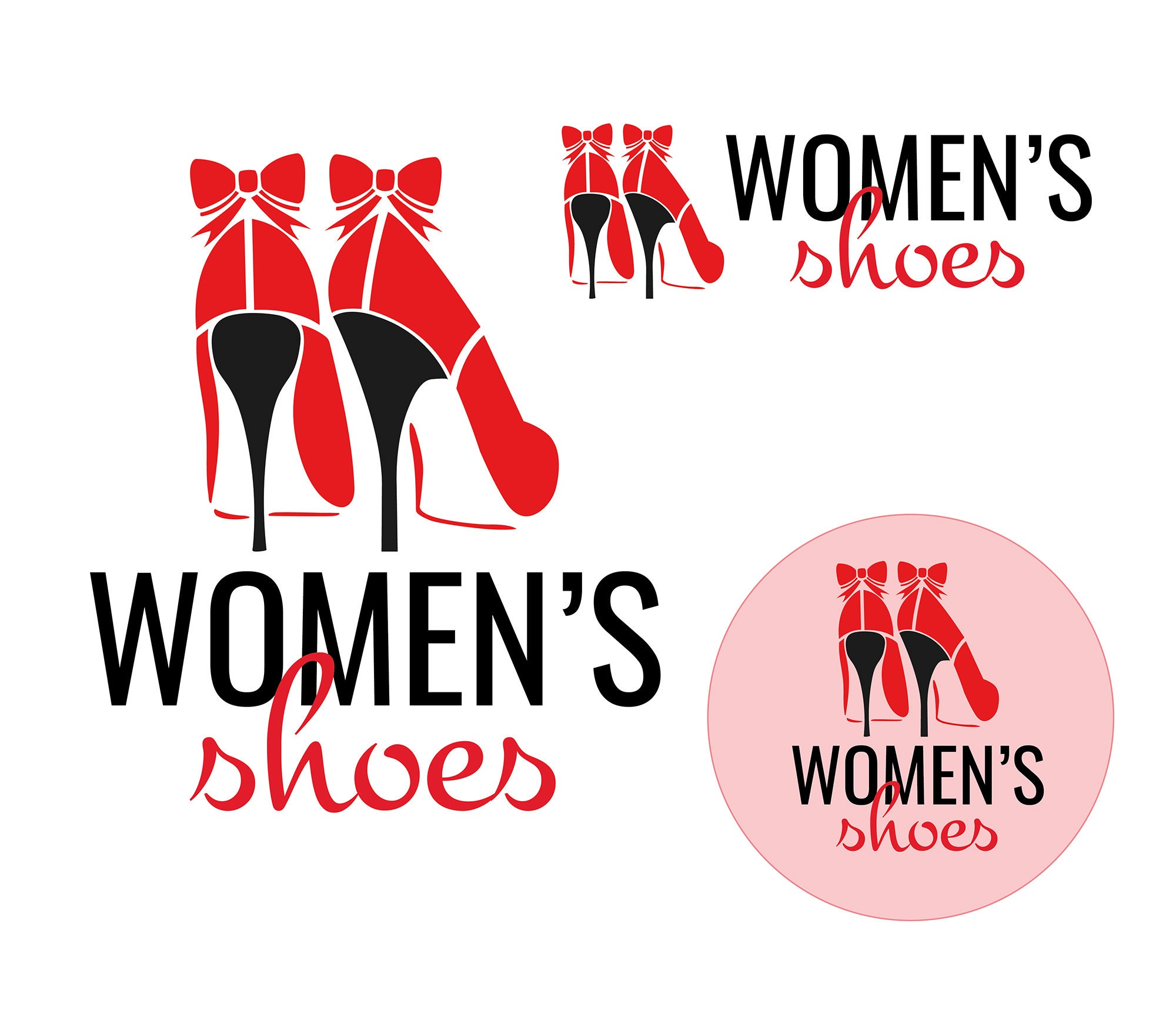 Shoe Logo, High Heels Logo, Shoe Store Logo, Chic Logo, Elegant Shoes ...