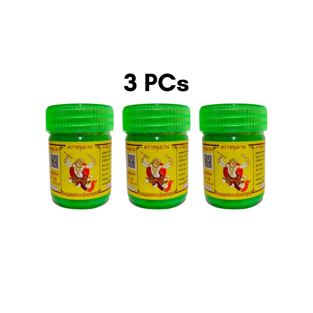 Herbal Inhaler Hanumann, Thai Smelling Herb, Nasal Inhaler, for Nasal ...