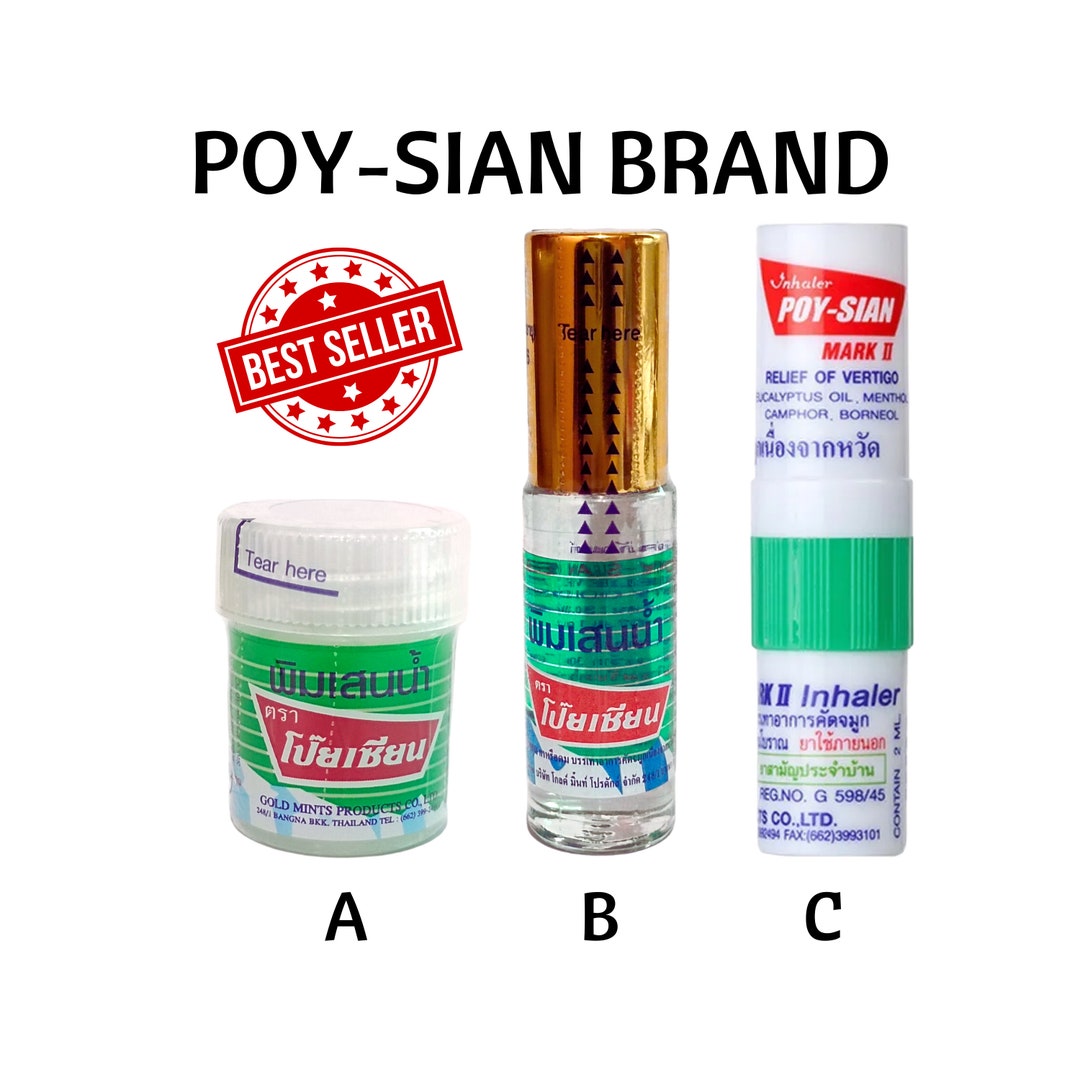 Nasal Congestion Poy-sian Inhaler Use to Inhale or Apply, Original From ...