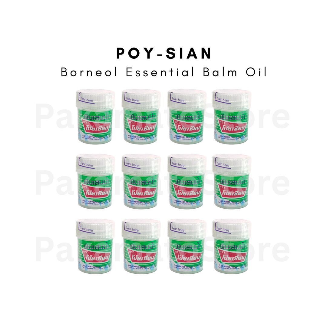12pcs, Poy Sian Borneol Water 8 Cc Pimsaen Nam Poy Sian, From Thailand ...