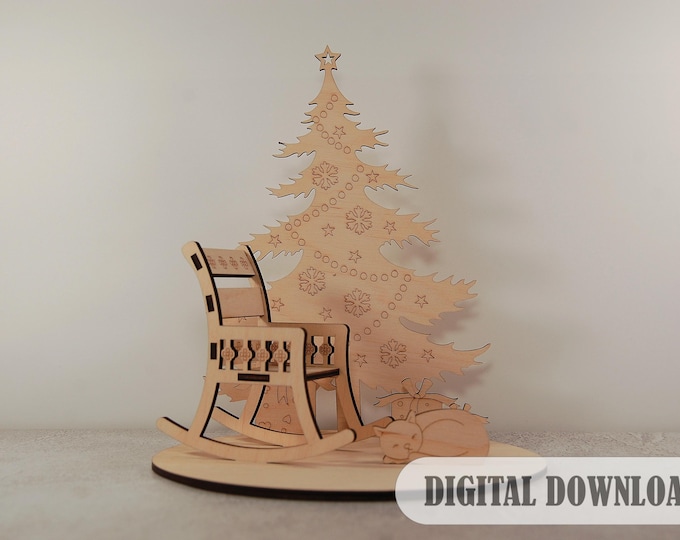 Set of 4 / Christmas in Heaven Ornament | Rocking Chair Ornaments ...