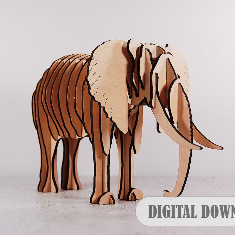 3d Wooden Animal Puzzle - Etsy
