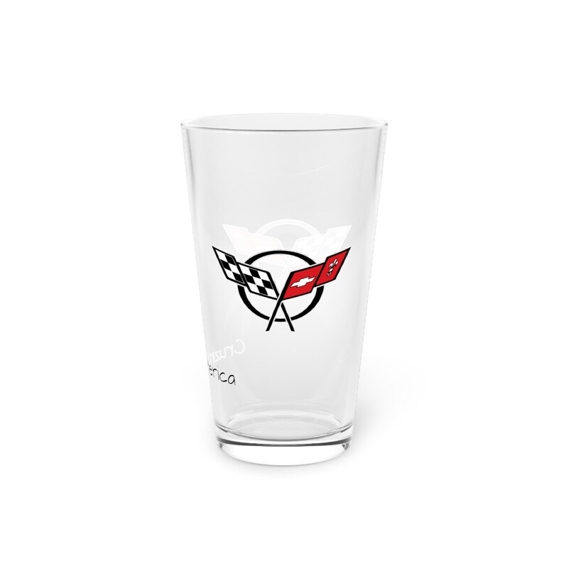 C5 Corvette Vintage Logo Barware 16oz Pint | Retro Chevrolet Collector ...