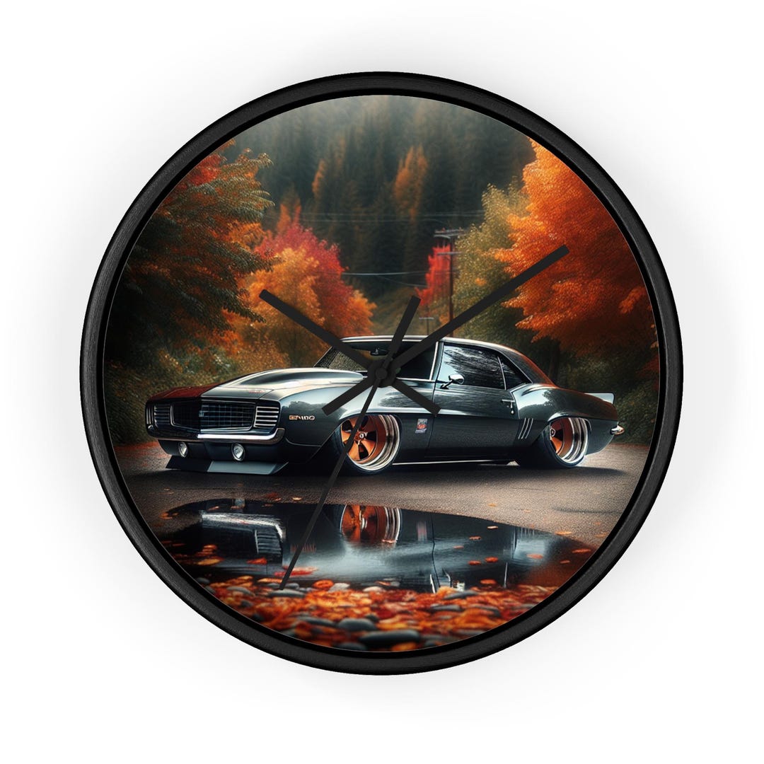 Classic American Muscle Clock, Retro 1969 Chevrolet Camaro Decor, Gift ...