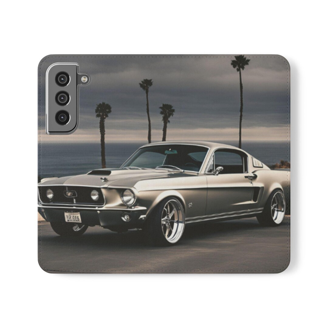 1968 Ford Mustang Eleanor Flip Cases, Vintage Car Phone Cover, Retro ...