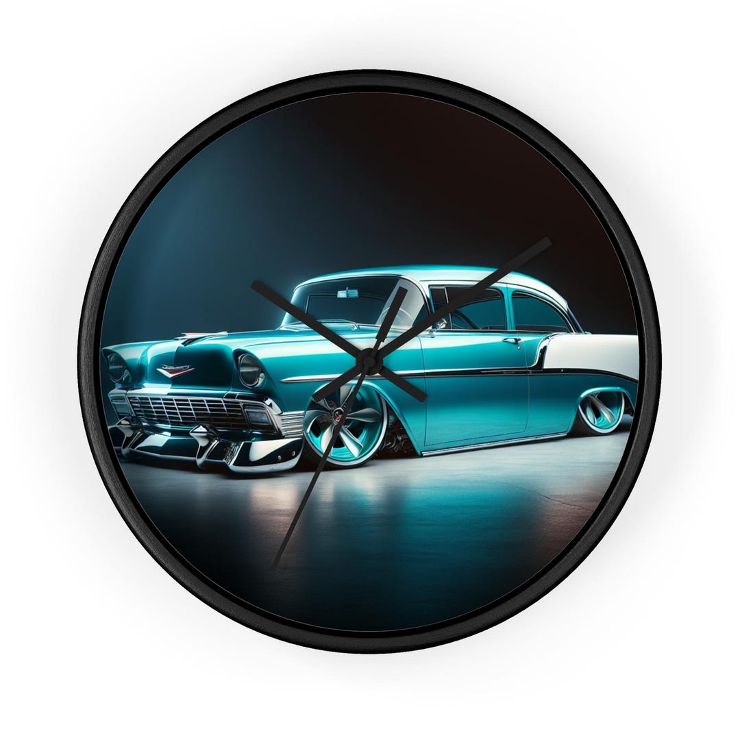 Classic American Muscle Clock, Retro 1956 Chevrolet Decor, Gift for ...