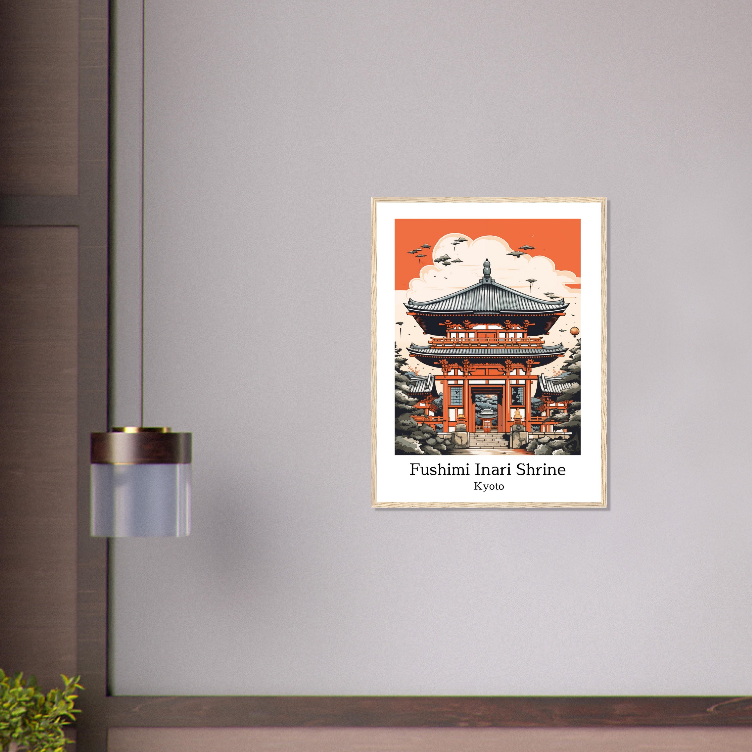 JAPANDI POSTER Fushimi Inari Shrine Kyoto Home Decor Kyoto Print ...