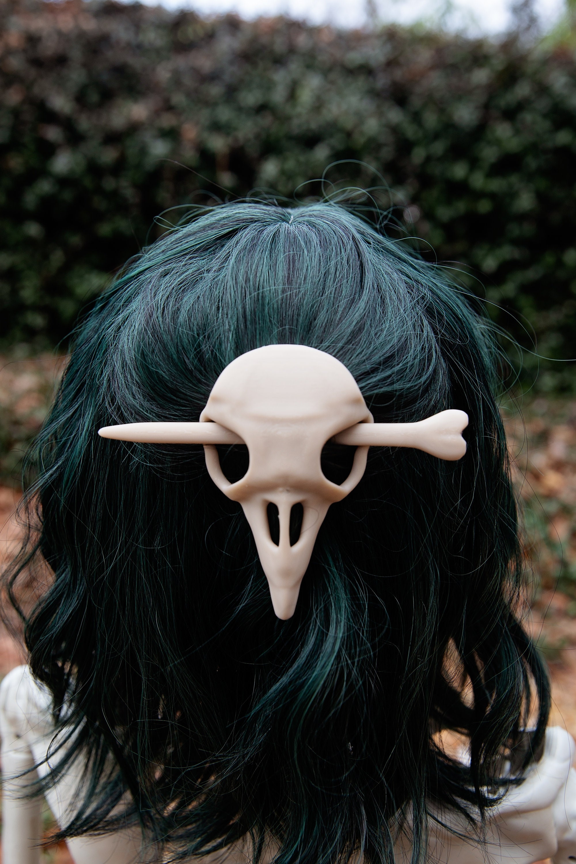 Raven Skull Hair Pin | 3D Printed | Hair Accessory | Cosplay | Gothic ...