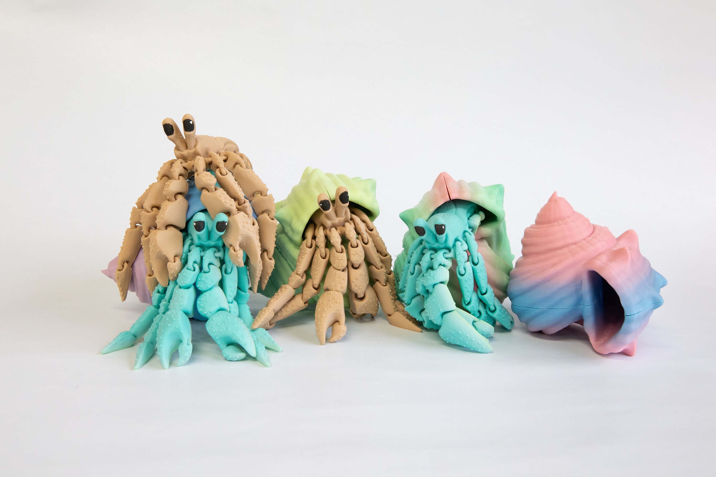 Articulating Hermit Crab | 3D Printed | Unique Gift | Flexi Crab ...