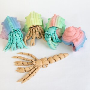 Articulating Hermit Crab | 3D Printed | Unique Gift | Flexi Crab ...