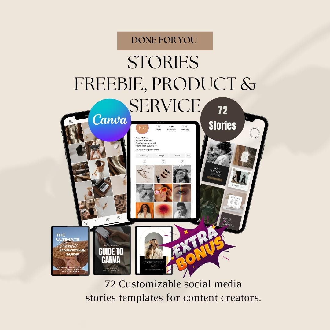 Canva Instagram Stories Templates: Product & Service Promotion (digital ...