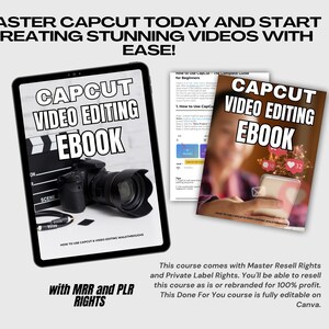 Capcut Editing Ebook: Ultimate Guide for Beginners & Pros (MRR + PLR ...