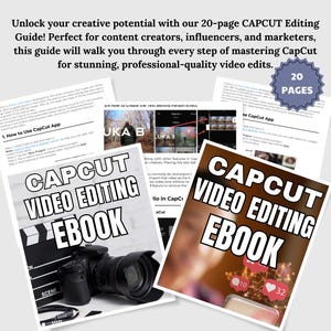 Capcut Editing Ebook: Ultimate Guide for Beginners & Pros (MRR + PLR ...