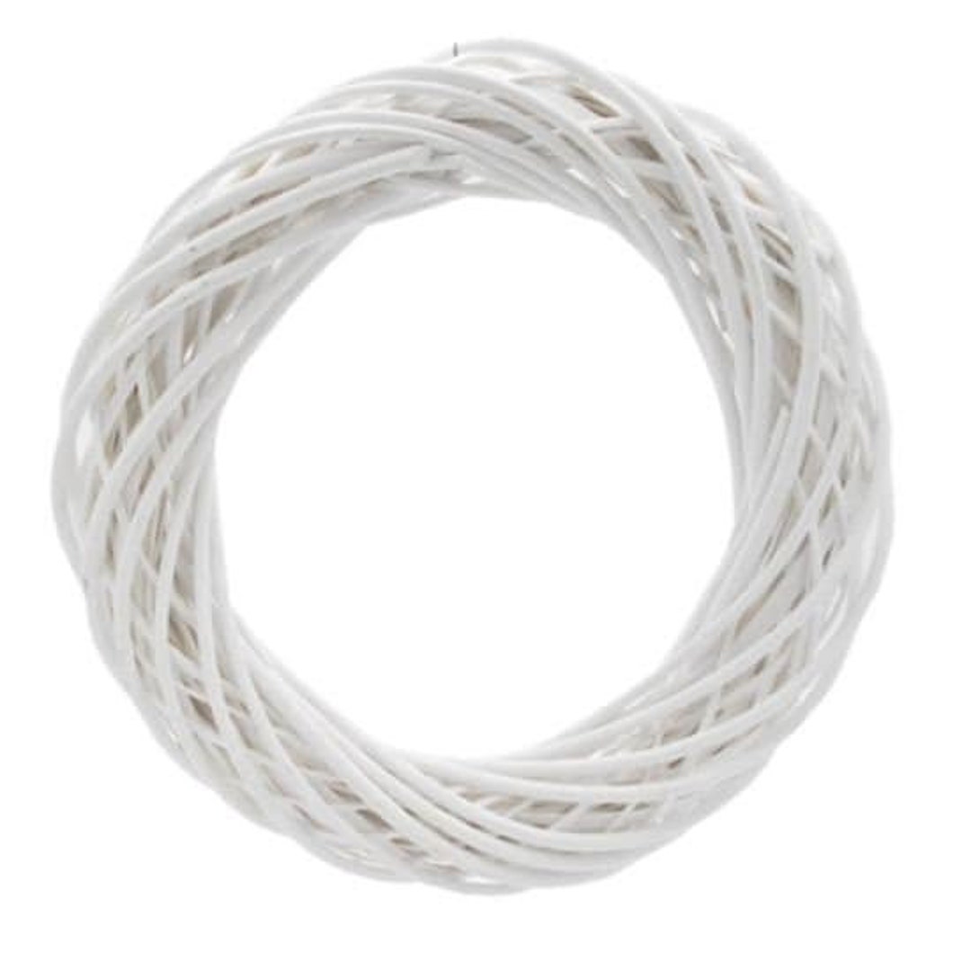 White Willow Wicker Wreath Ring 20cm, 30cm, 40cm Christmas Autumn Craft ...