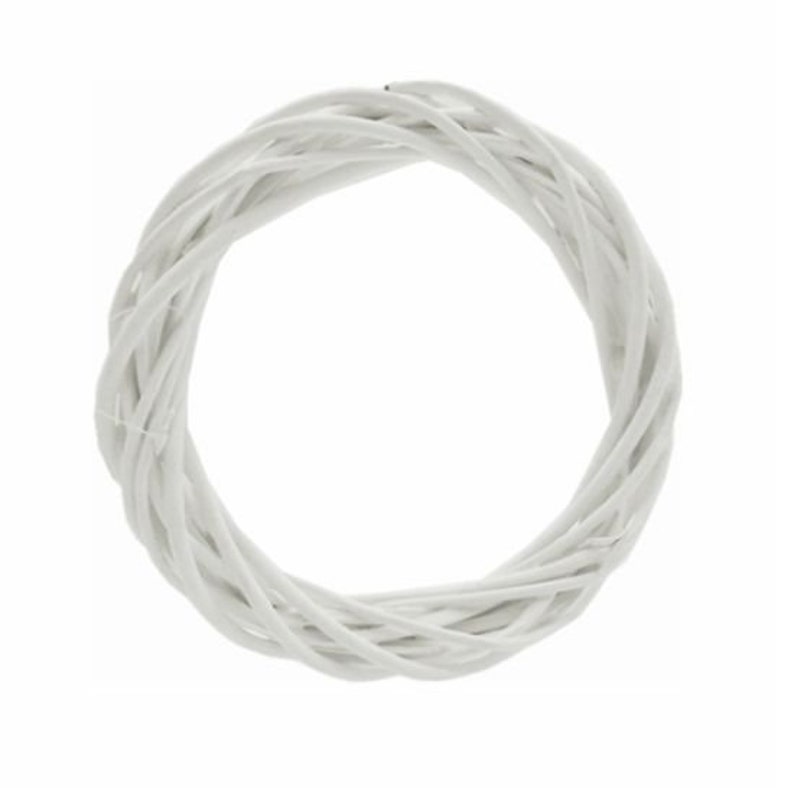 White Willow Wicker Wreath Ring 20cm, 30cm, 40cm Christmas Autumn Craft ...