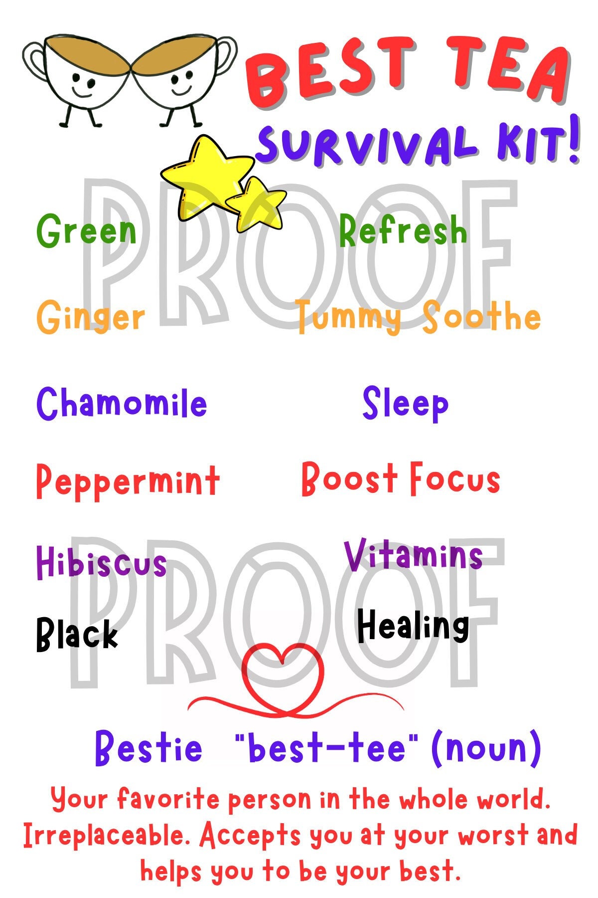 Best Tea Survival Kit - Etsy