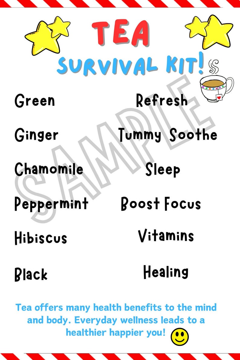 Tea Survival Kit and Summer Tea Survival Kit - Etsy
