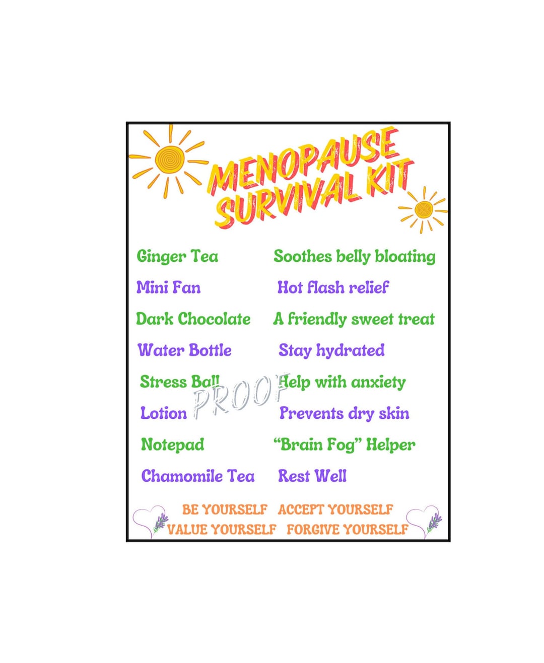 Menopause Survival Kit - Etsy
