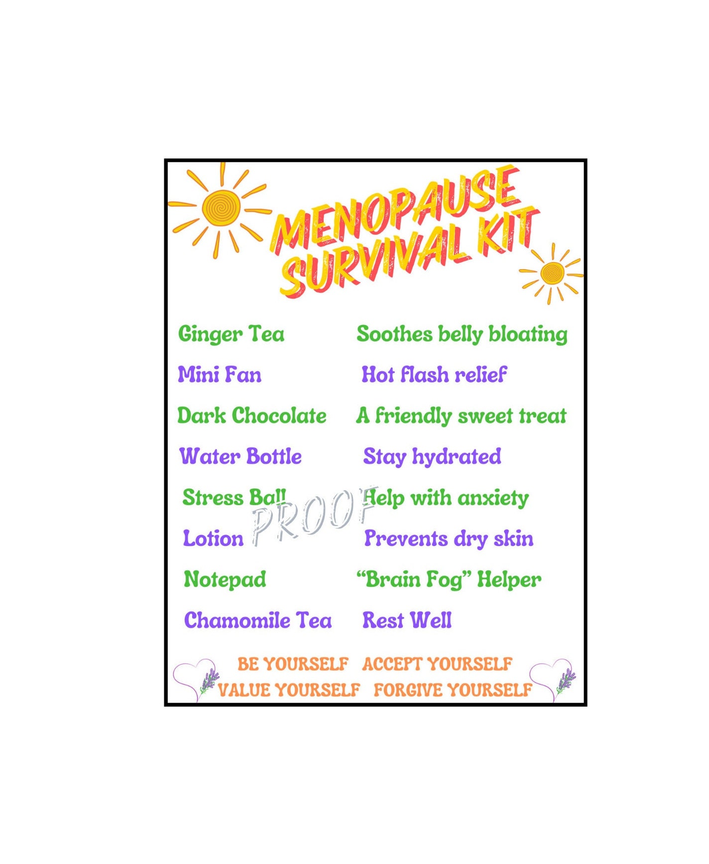 Menopause Survival Kit - Etsy