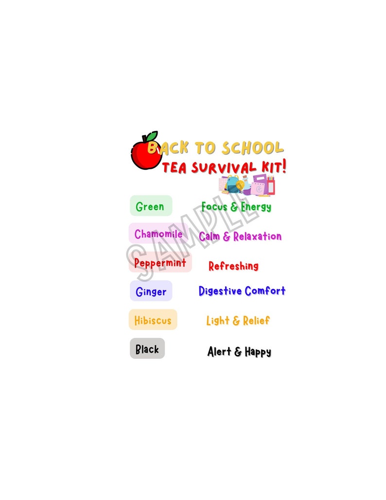 Teacher Tea Survival Kit - Etsy