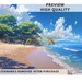Anime Beach Landscape, Island, Vtuber Background, Twitch, Zoom, Teams ...