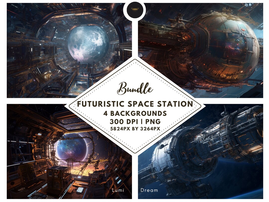 Futuristic Space Station, Vtuber Background, Virtual Background, Zoom ...