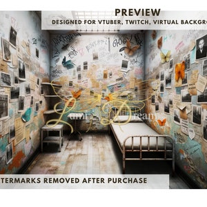 Prison Cell Lofi Vtuber Virtual Background for Zoom, Teams, Twitch ...