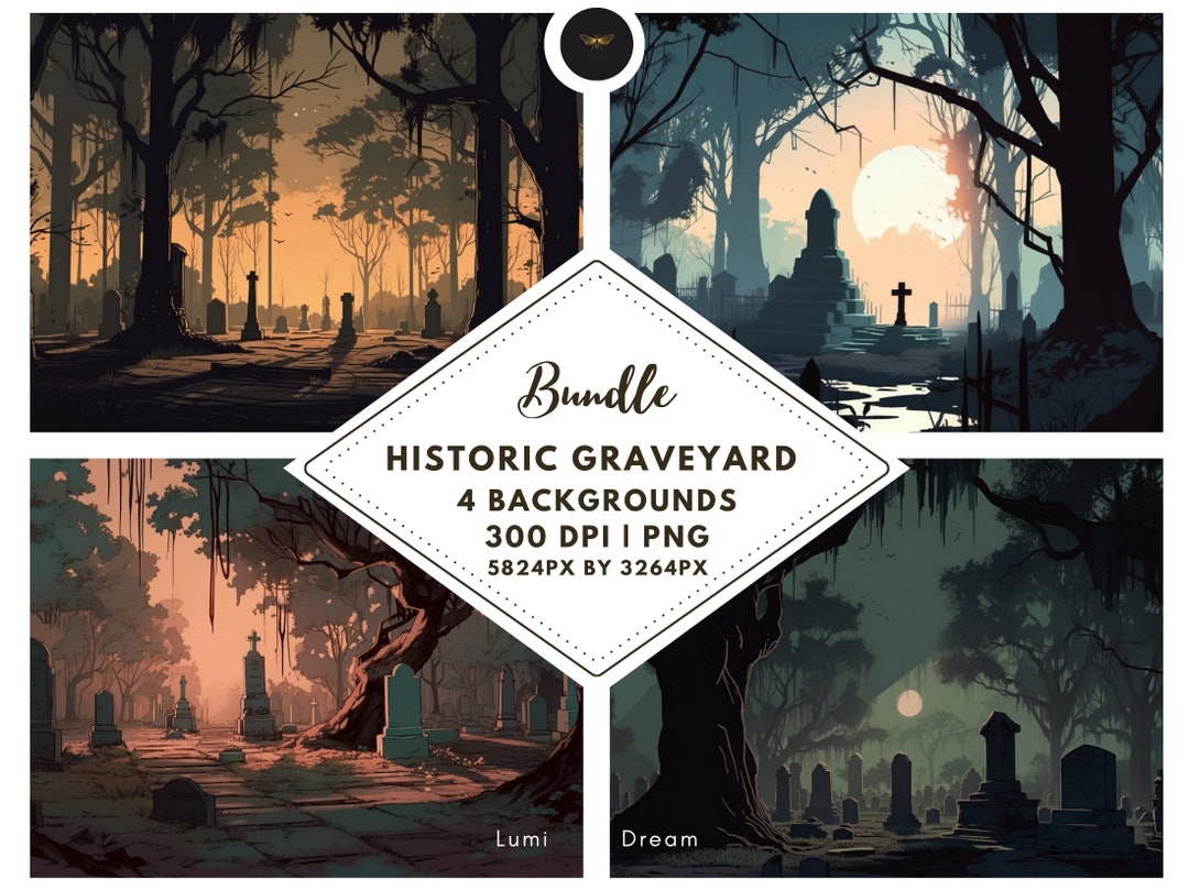 Lofi Historic Graveyard, Vtuber Background, Twitch Virtual Background ...