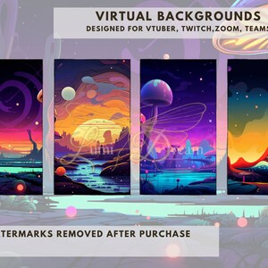 Alien Otherworld, Vtuber Virtual Background for Zoom, Teams, Twitch ...