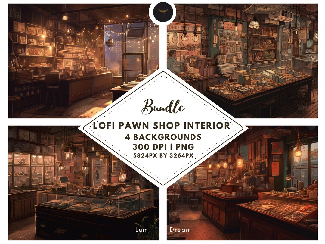 Big City Pawn Shop, Vtuber Virtual Background for Zoom, Teams, Twitch ...