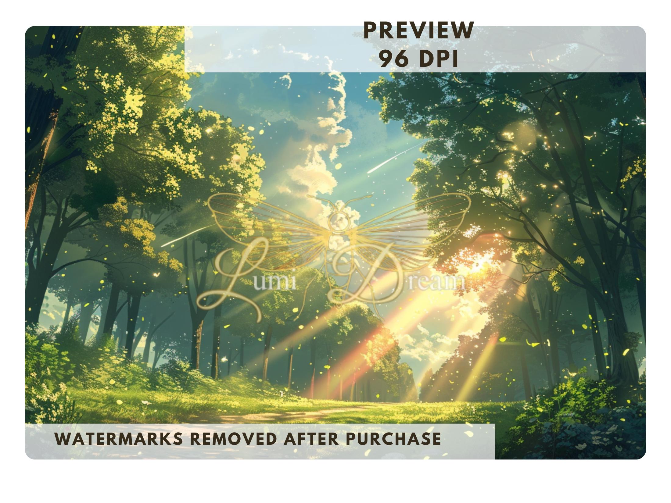 Lofi Rainbow Forest PNG, Vtuber Background, Teams, Zoom, Twitch Banner ...