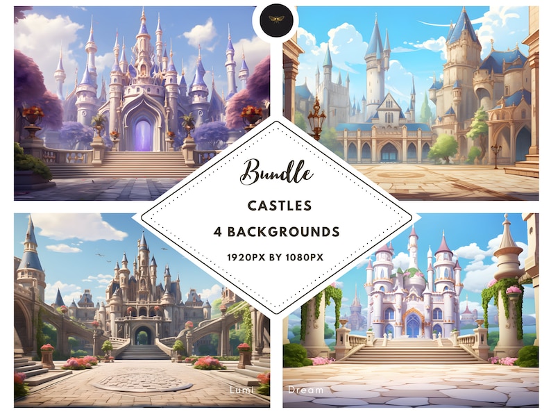 Magical Castles, Vtuber Background, Teams, Zoom, Medieval, Twitch ...