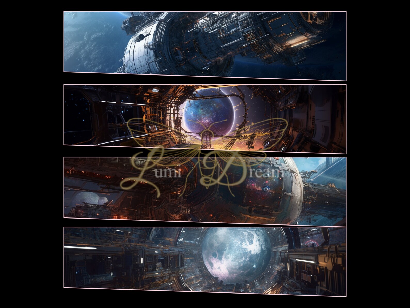 Futuristic Space Station, Vtuber Background, Virtual Background, Zoom ...
