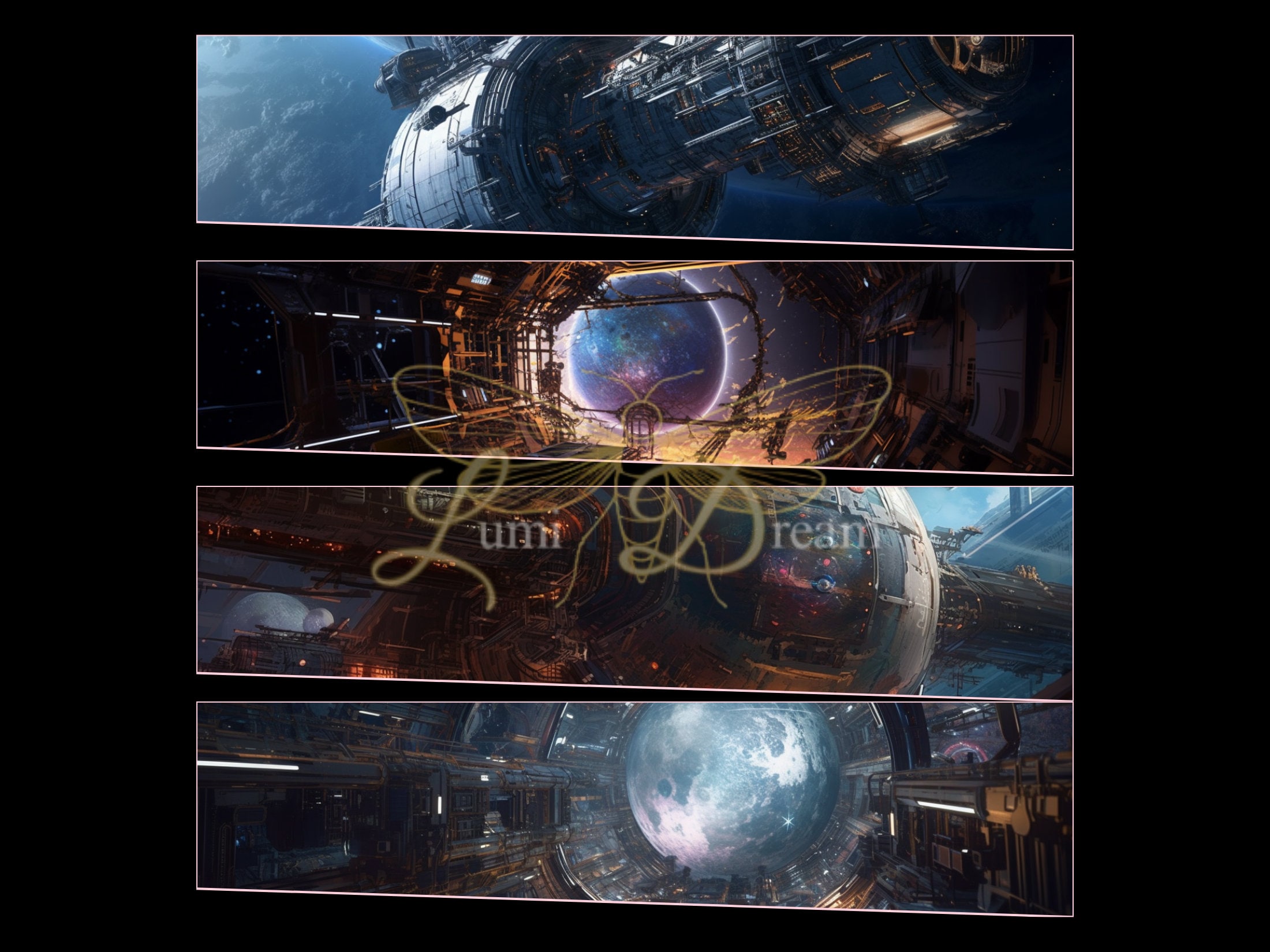 Futuristic Space Station, Vtuber Background, Virtual Background, Zoom ...