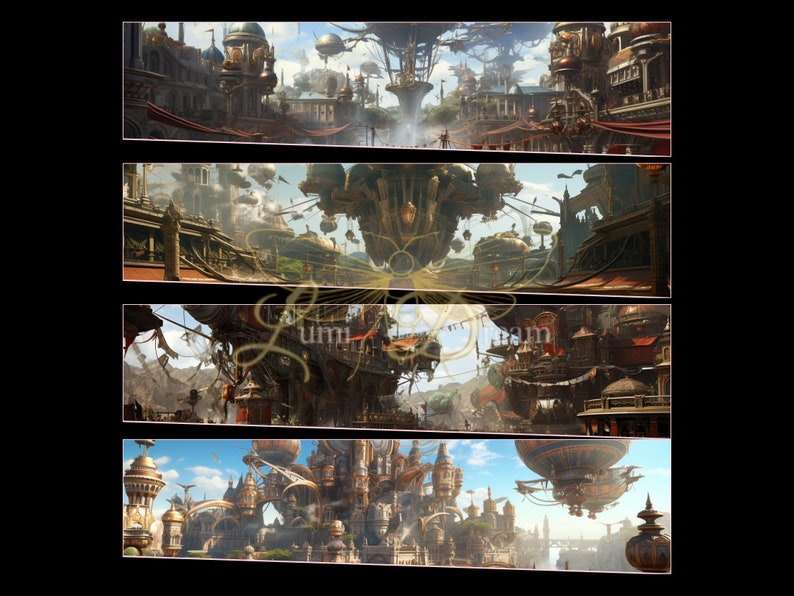 Steampunk Port, Vtuber Background, Twitch Virtual Background, Zoom ...
