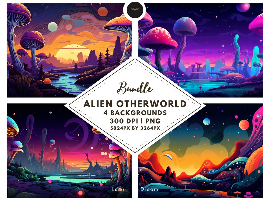 Alien Otherworld Vtuber Virtual Background for Zoom Teams - Etsy