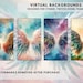 Glitter Dreamy Angel Wings, Digital Desktop Wallpaper Vtuber ...