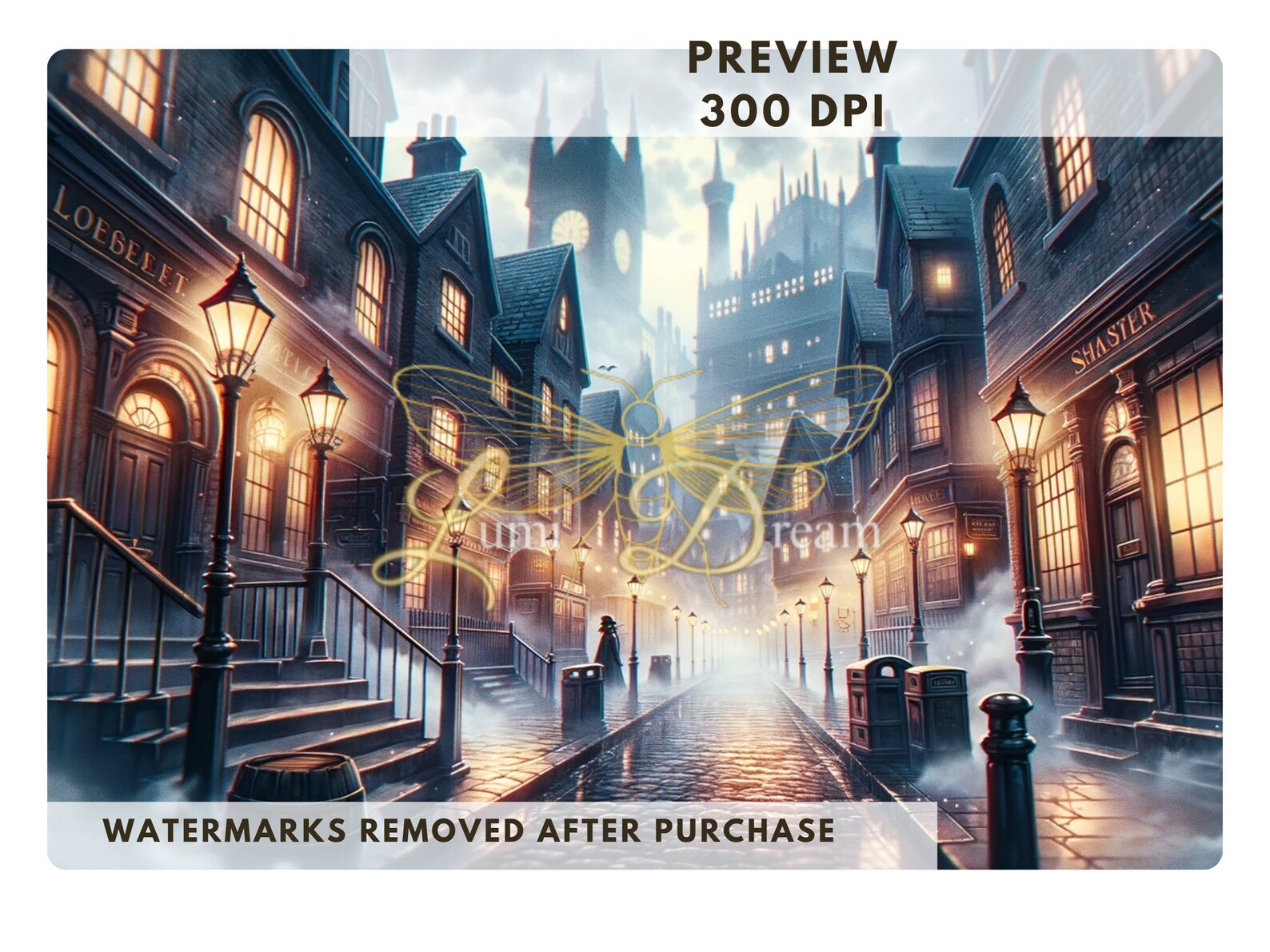 Gothic London Jack the Ripper Vtuber Virtual Background for - Etsy