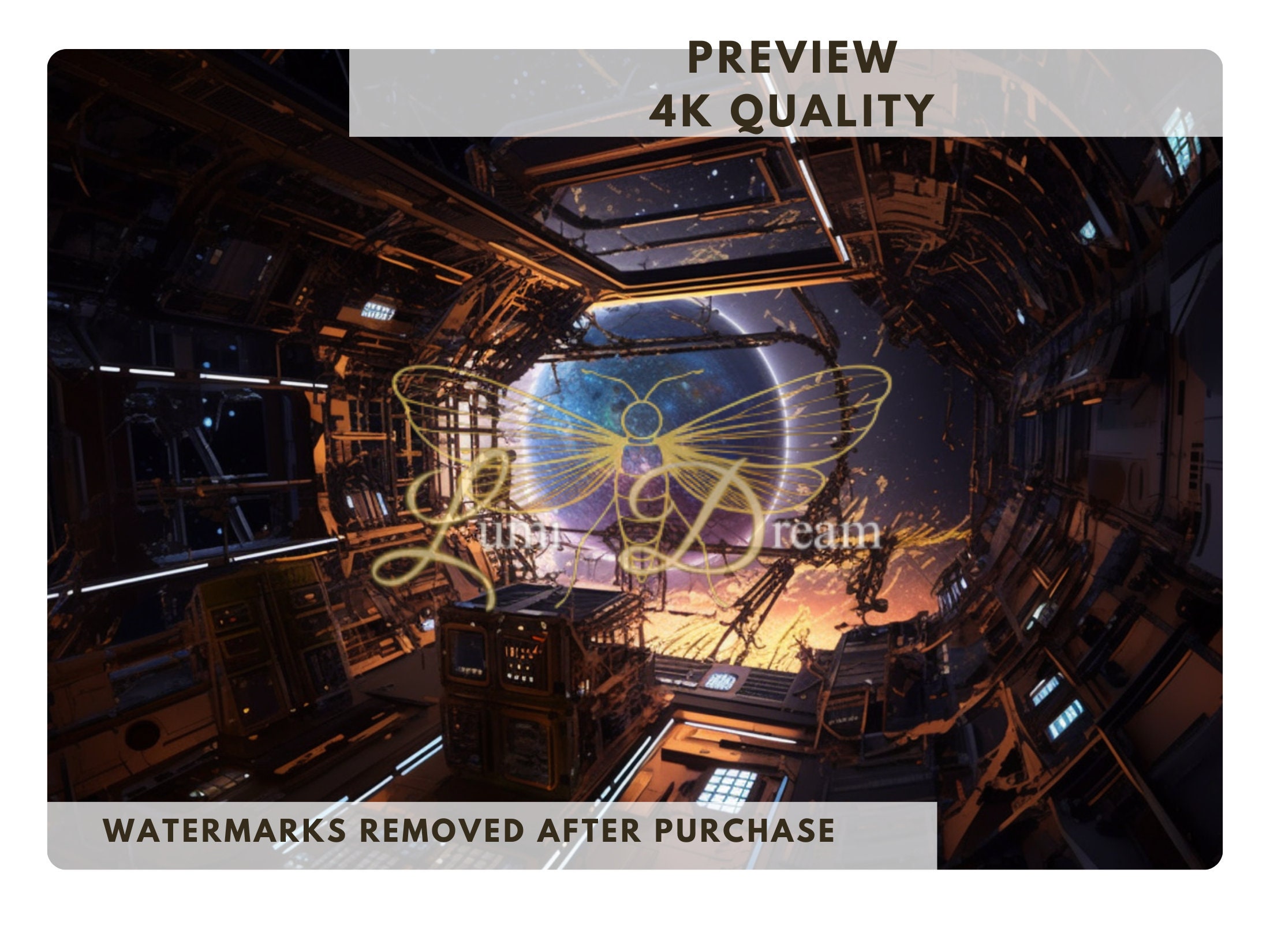 Futuristic Space Station, Vtuber Background, Virtual Background, Zoom ...