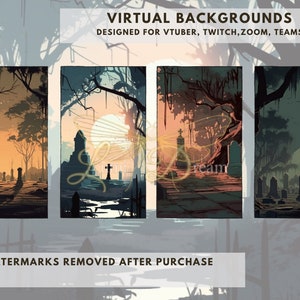 Lofi Historic Graveyard, Vtuber Background, Twitch Virtual Background ...