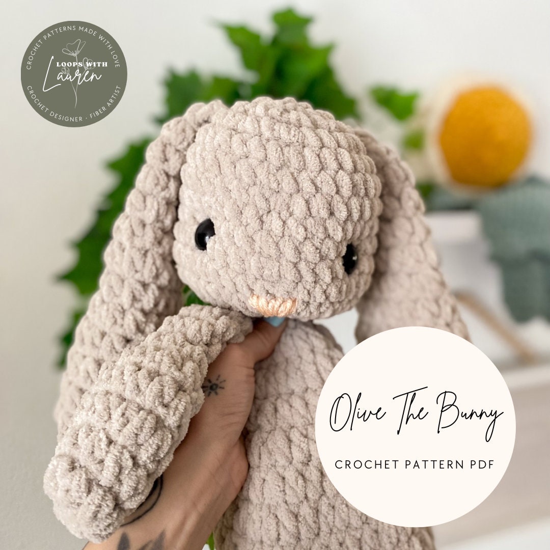 Olive the Bunny Crochet Pattern PDF - Etsy