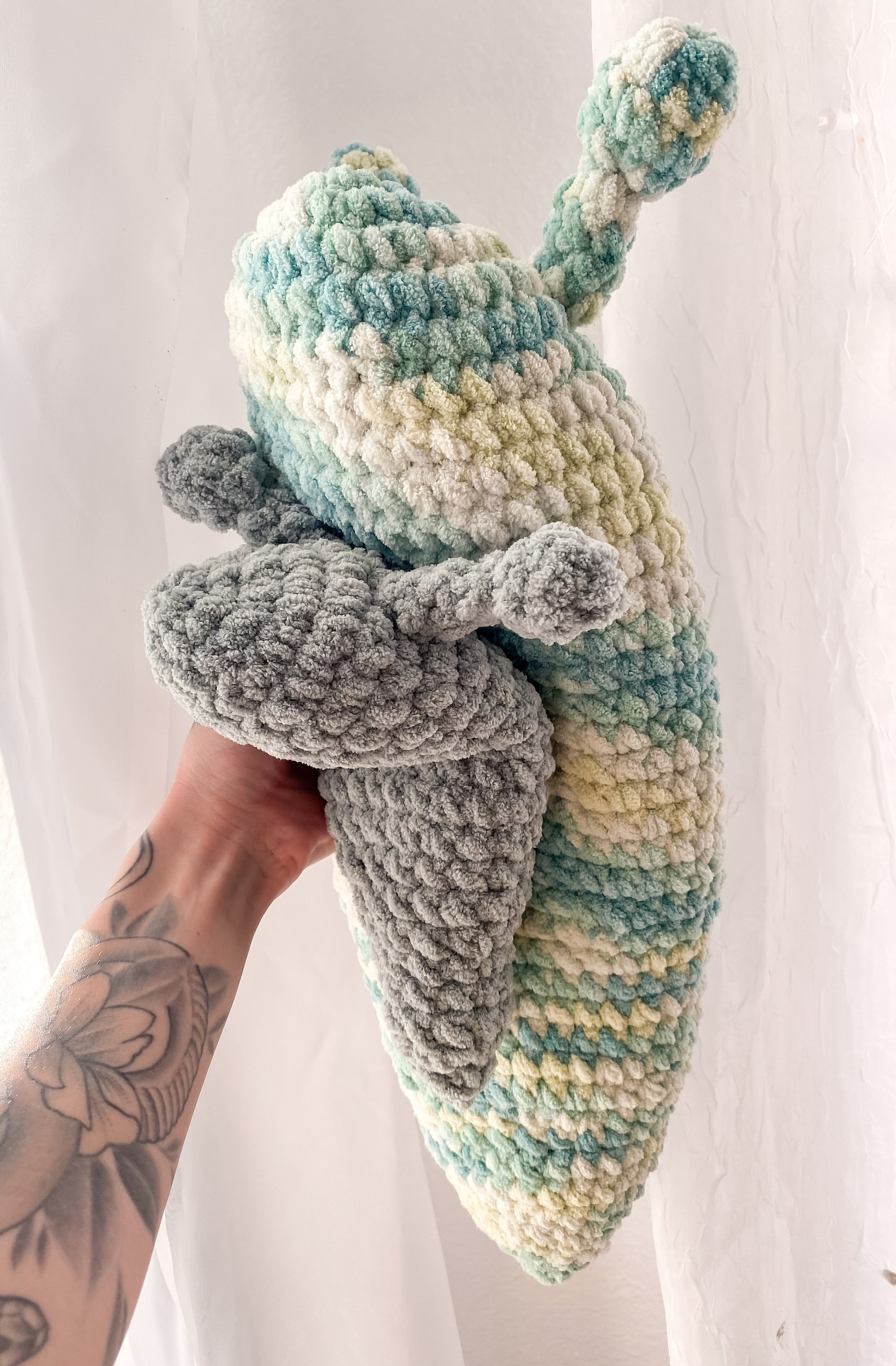 Gibs the Giant Weighted Slug and Pip the Baby Slug Crochet Pattern ...